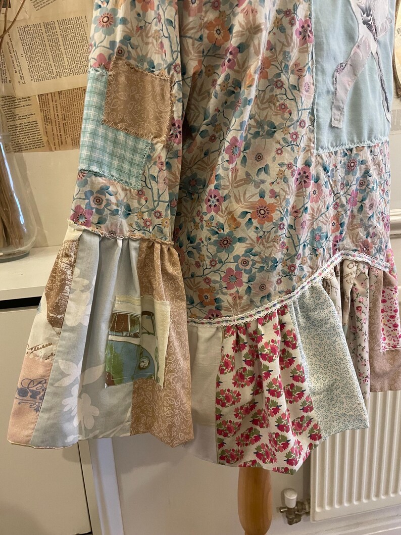 Reversible Handmade Boho/shabby Chic Style Jacket With Flared Sleeves ...
