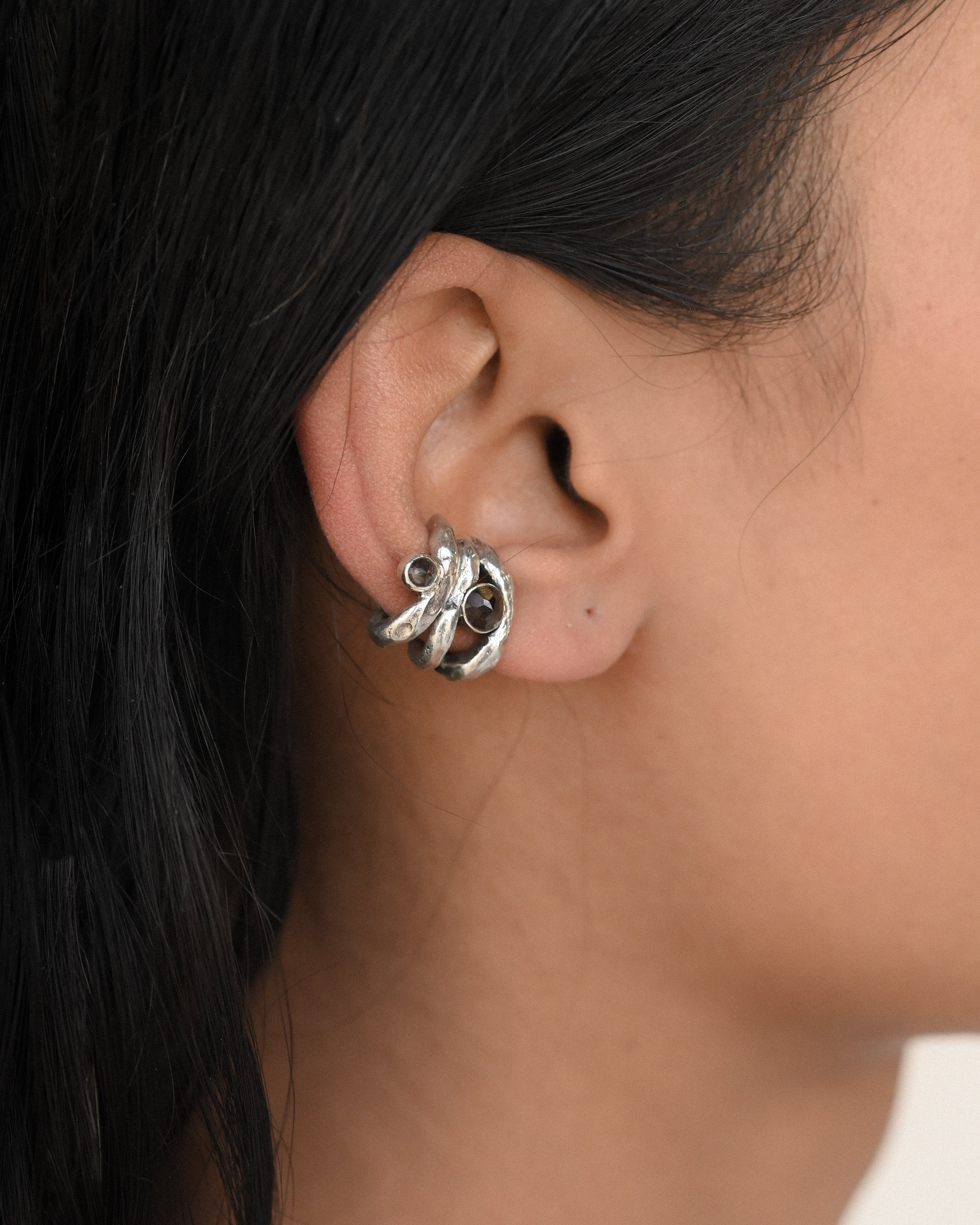 Gold Ear Cuff With Natural Pearl, 18k Gold Plated Brass, Silver or Gold ...