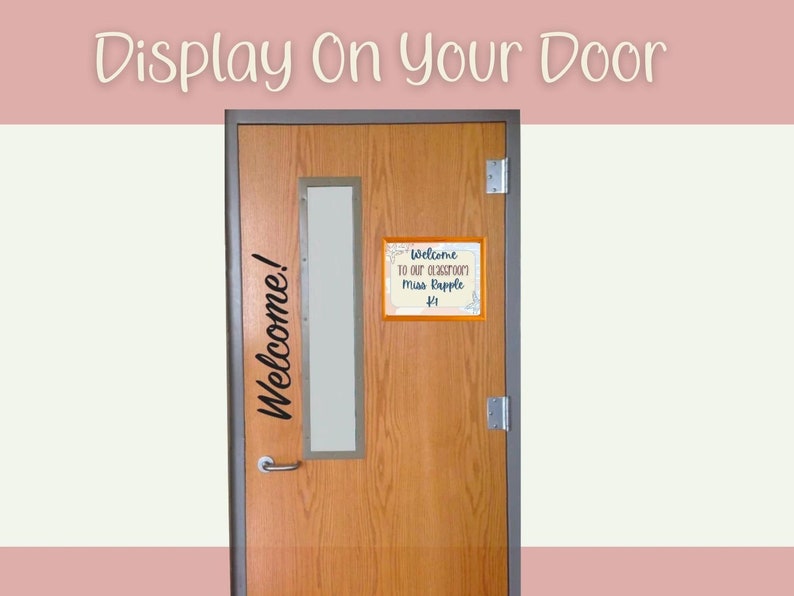 Classroom Decor Elementary Welcome Sign Template Canva - Etsy