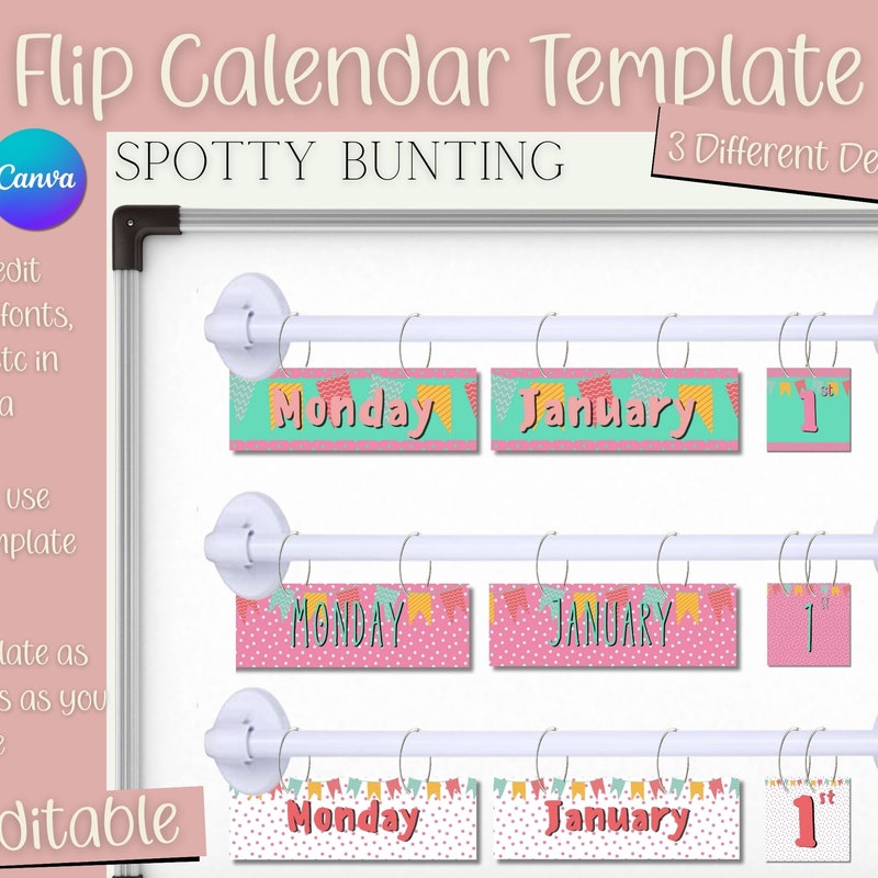 Flip Calendar - Etsy