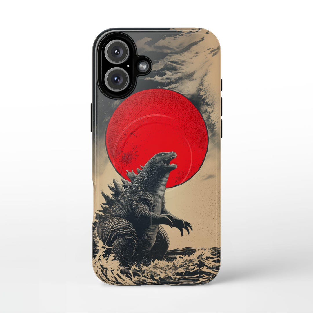 Kaiju Godzilla Magsafe Phone Case Tough iPhone 16 Pro Max, 16 Plus, 15 ...