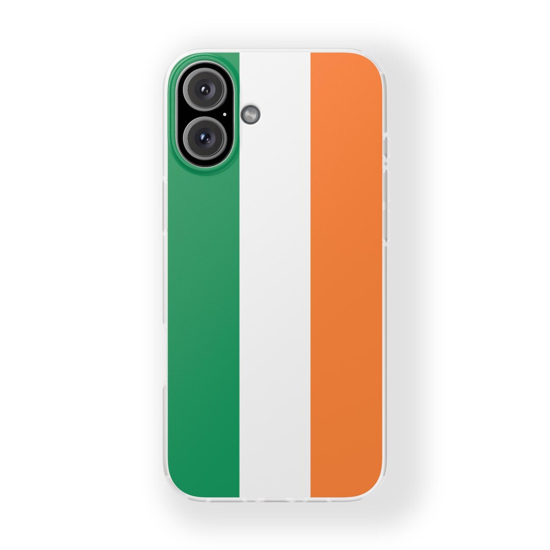Irish Flag Flexible Phone Case for iPhone 16 15 14 13 12 11 Pro Max ...