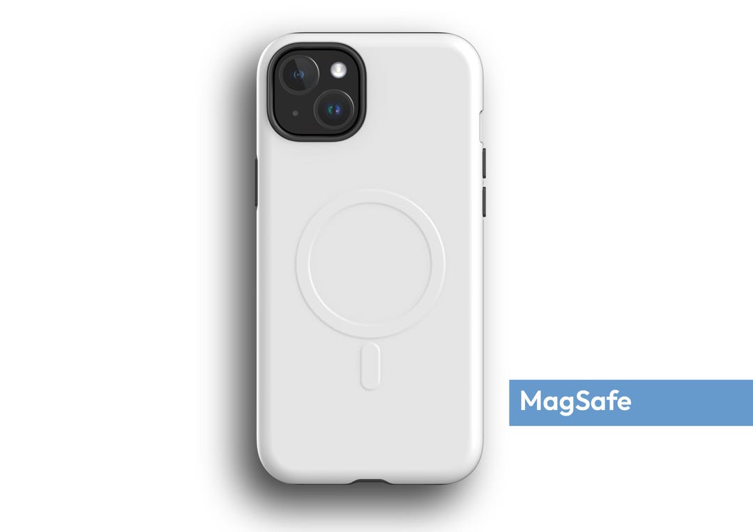 Pure White Rugged Magsafe Compatible Phone Case, Shockproof Heavy Duty ...