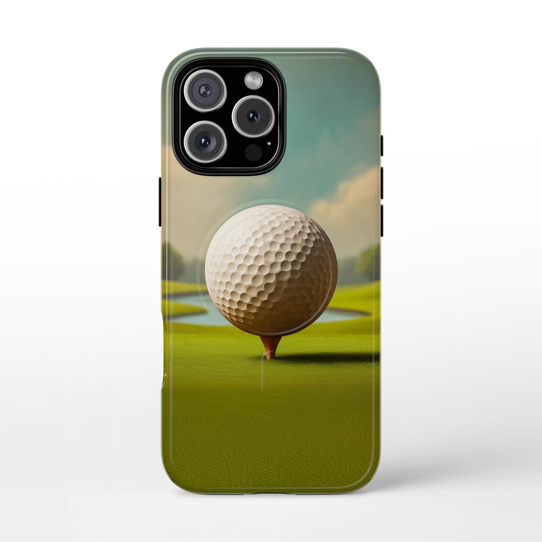 Golf Lover Golf Ball Magsafe Tough Phone Case iPhone 16 Pro Max, 16 ...