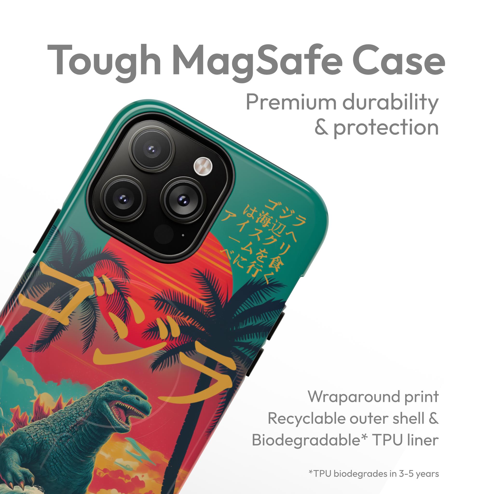 Kaiju Godzilla Magsafe Phone Case Tough iPhone 16 Pro Max, 16 Plus, 15 ...