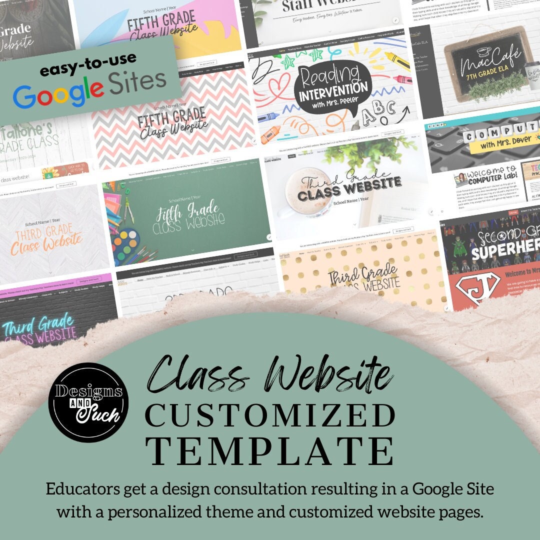CUSTOMIZED Classroom Website Template (read Product Description ...