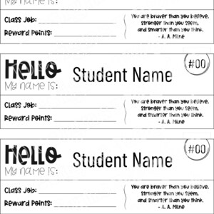 EDITABLE Colorful Name Plates for Desks Google Slides Printable ...