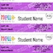 EDITABLE Colorful Name Plates for Desks Google Slides Printable ...