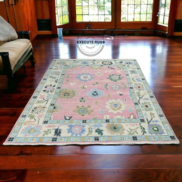 Pink Oushak Rug - Etsy