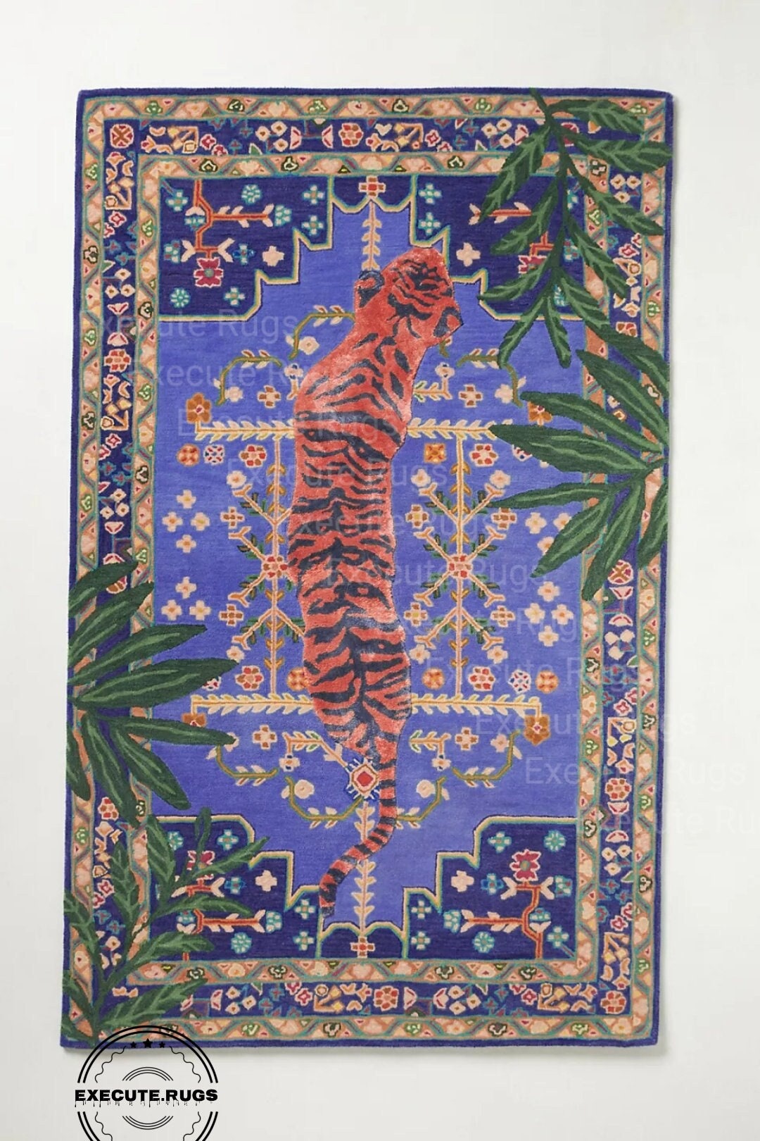 Bengal Tiger Modern Hand Tufted Rug Made With 100 % Wool Handmade ...