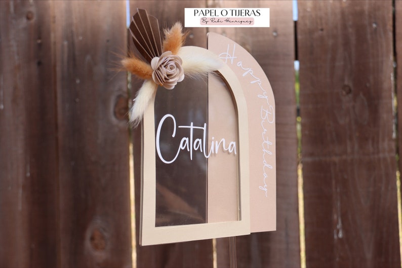 BOHO CAKE TOPPER Boho Themed Cake Topper Boho Party Decorations Neutral ...