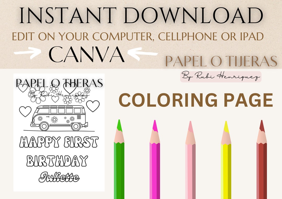 GROOVY COLORING PAGE Groovy One Coloring Page Kids Coloring Page ...