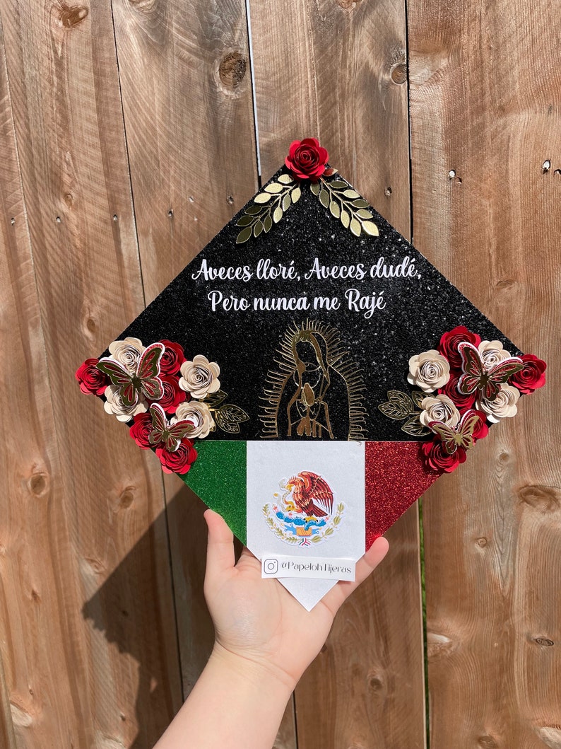 Graduation Cap Virgencita Graduation Cap Mexican Flag - Etsy