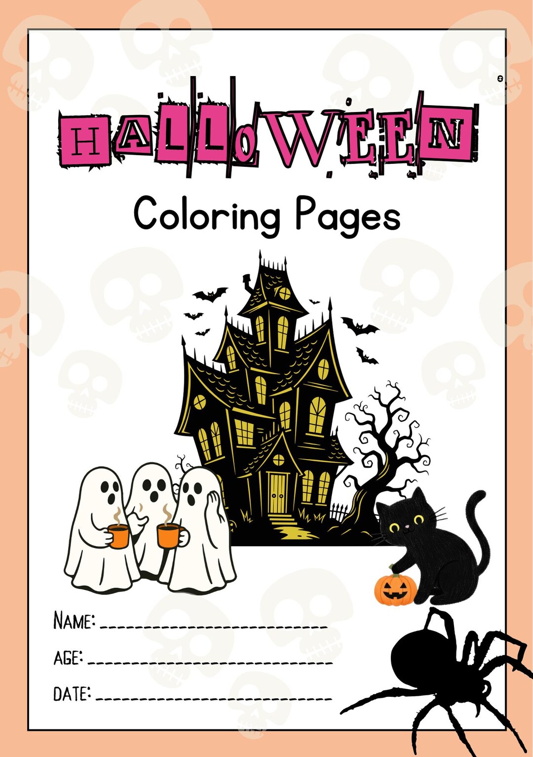 Funny Halloween Meme Coloring Pages: Kids' Printable Activity (PDF) - Etsy