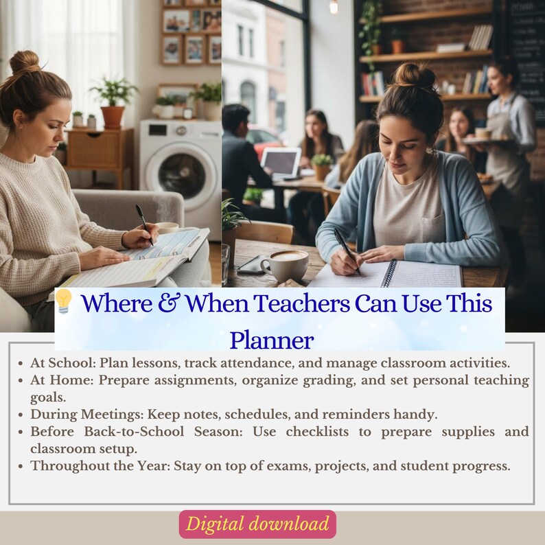Teacher Planner 2026 Printable and Digital | Academic Year Educator ...