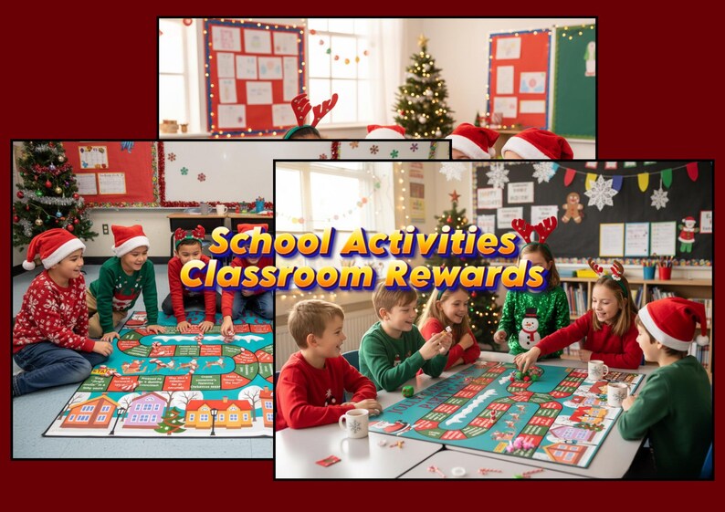 Funny Printable Christmas Board Game | Holiday Party Activity (A5 Size ...