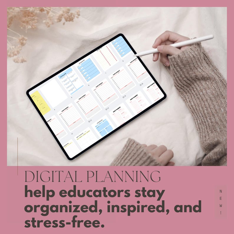 Teacher Planner 2026 Printable and Digital | Academic Year Educator ...