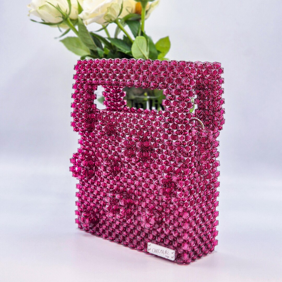 Beaded Bag, Bead Bag, Fashion Bag, Women Bag, Handmade Bag,pearl Bag ...