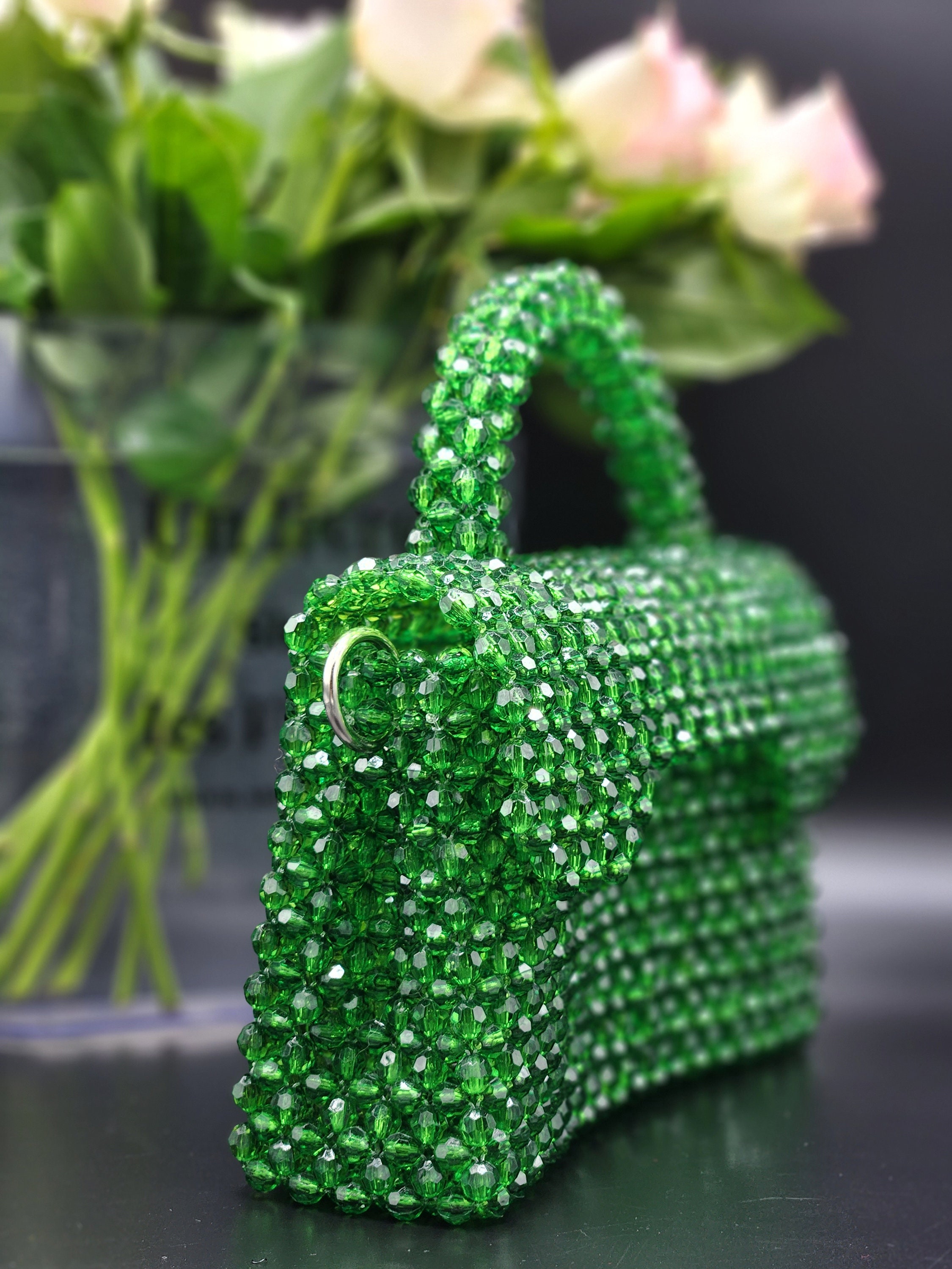 Bead Bag, Beaded Bag, Beads Bag, Fashion Bag, Women's Bag, Handmade Bag ...