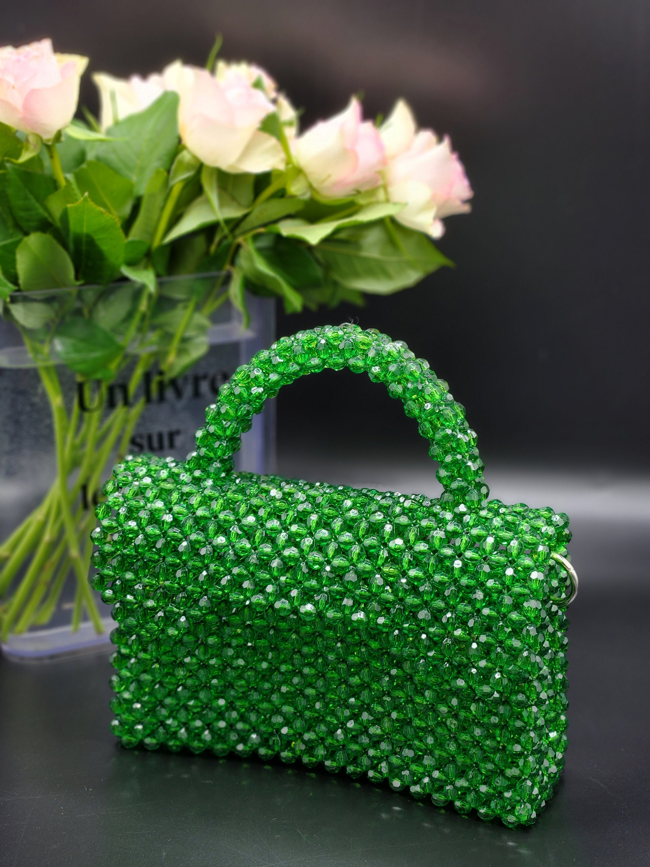 Bead Bag, Beaded Bag, Beads Bag, Fashion Bag, Women's Bag, Handmade Bag ...