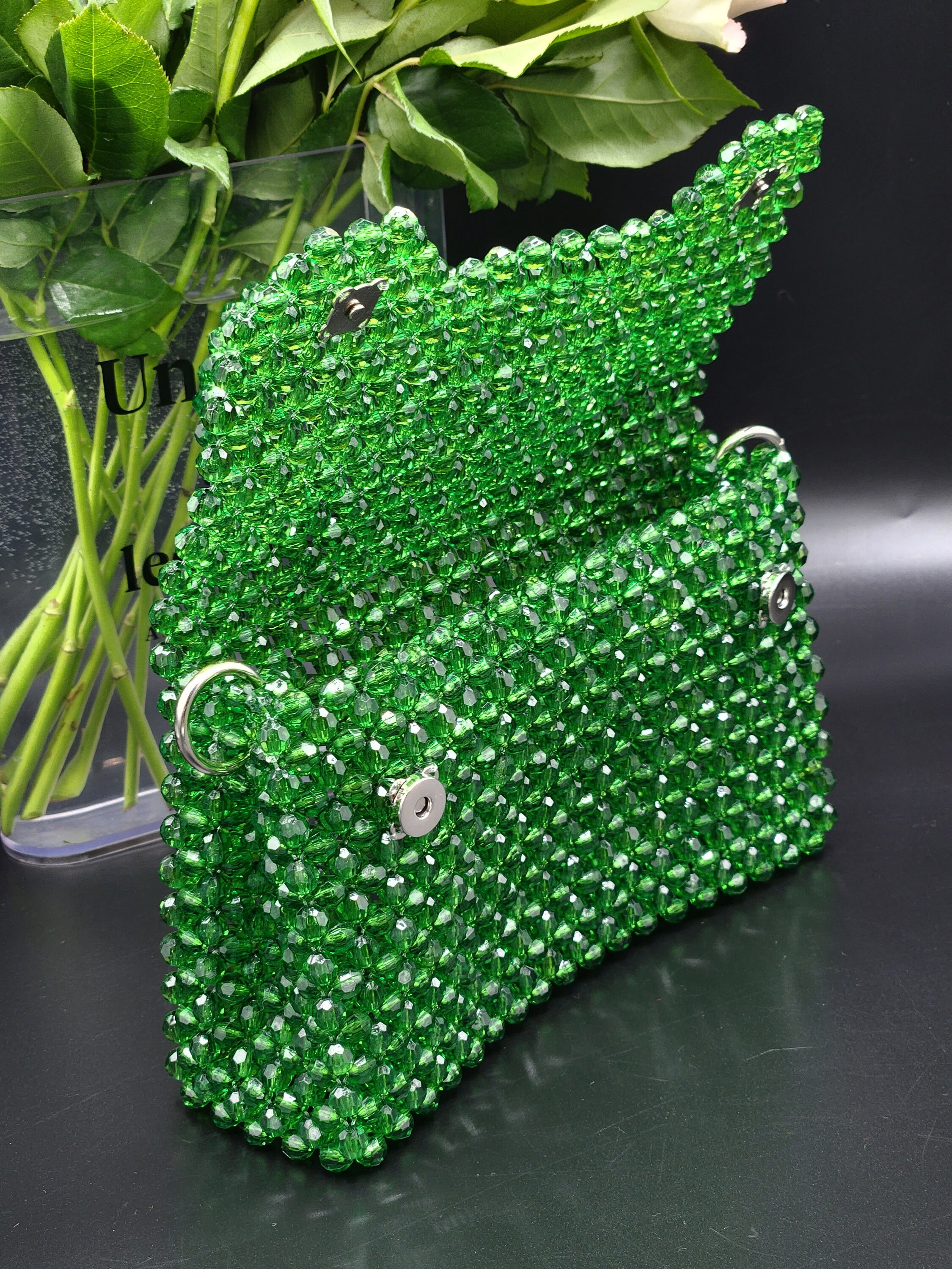 Bead Bag, Beaded Bag, Beads Bag, Fashion Bag, Women's Bag, Handmade Bag ...