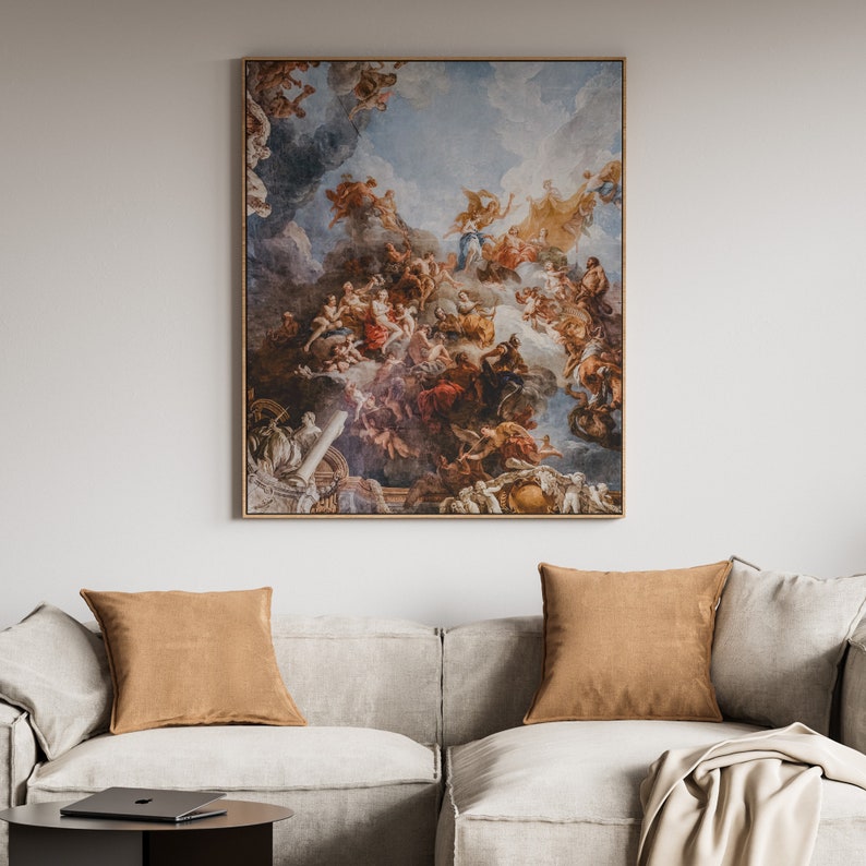 Renaissance Art Palace of Versailles Ceiling Painting | Vintage Digital ...