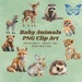 Cute Watercolor Baby Animals PNG Bundle. Woodland Forest, African Baby ...