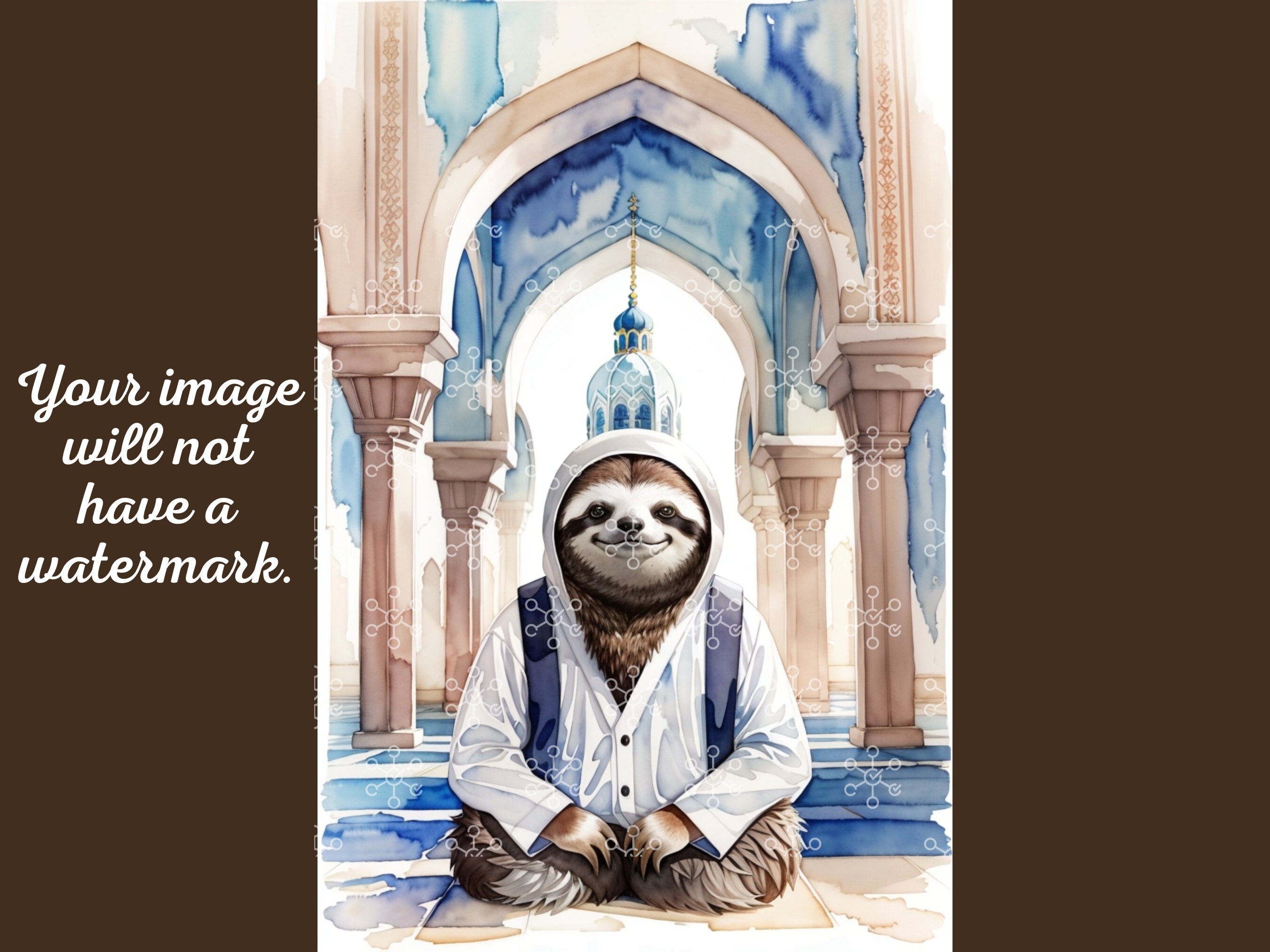 Sloths Printable PNG Clipart. Indian Temple Mosque Exotic - Etsy