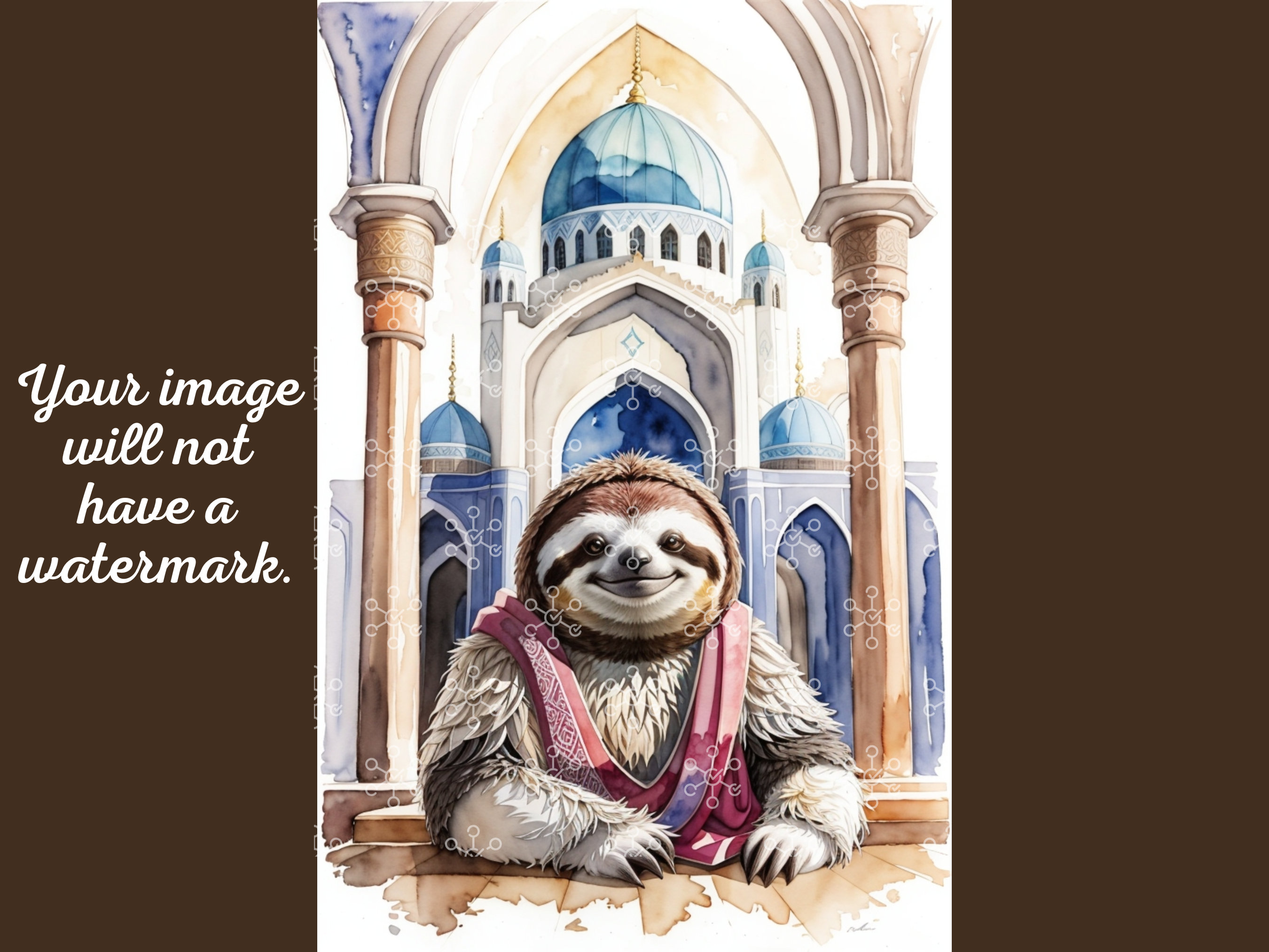 Sloths Printable PNG Clipart. Indian Temple Mosque Exotic - Etsy