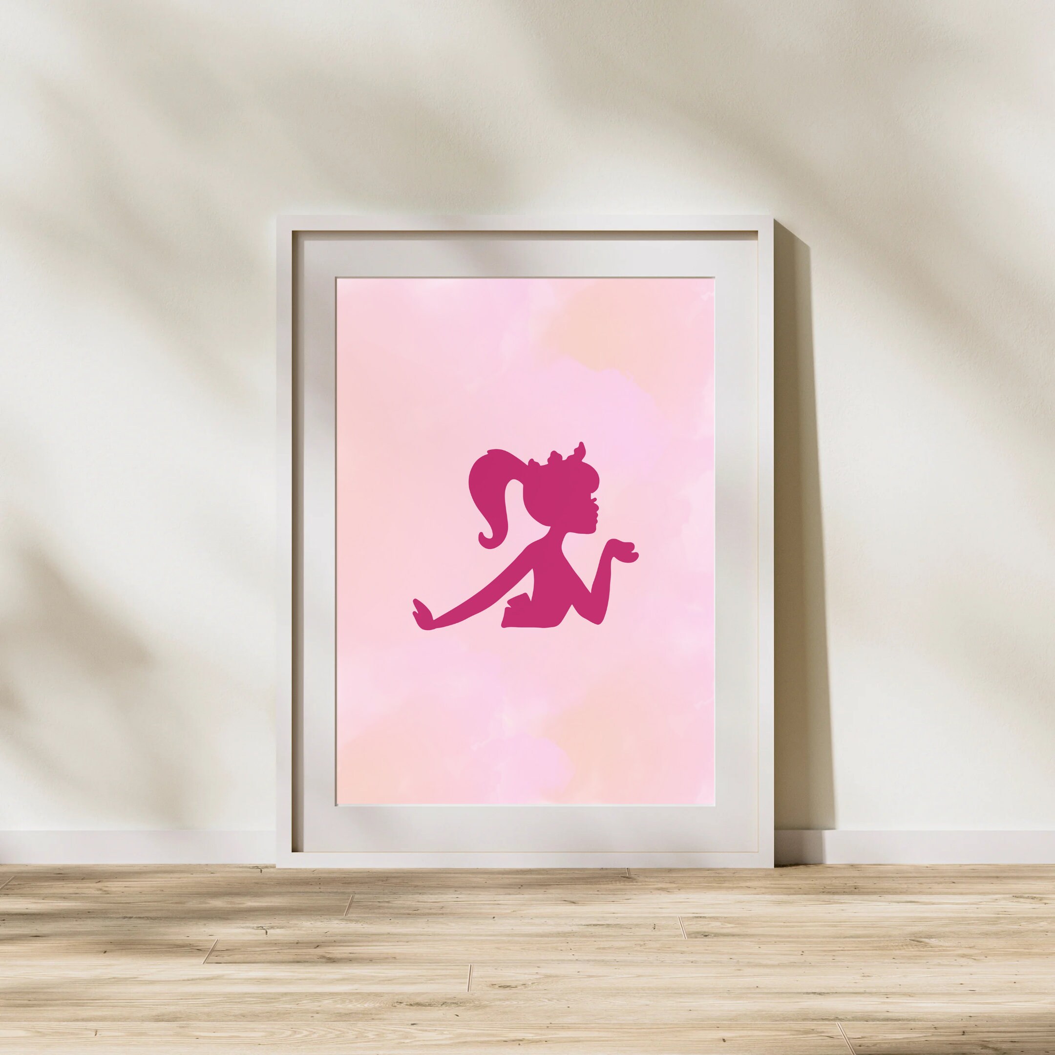 PINK Barbie Wall Art,cute Printable Wall Art,instant Download,youth ...
