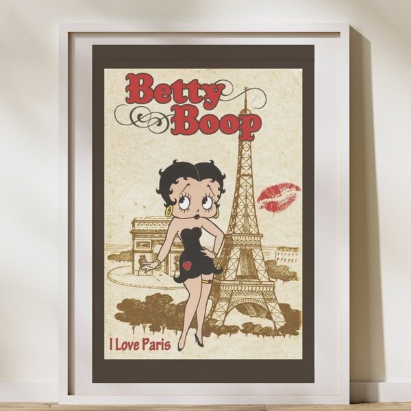 Betty Boop Poster - Etsy