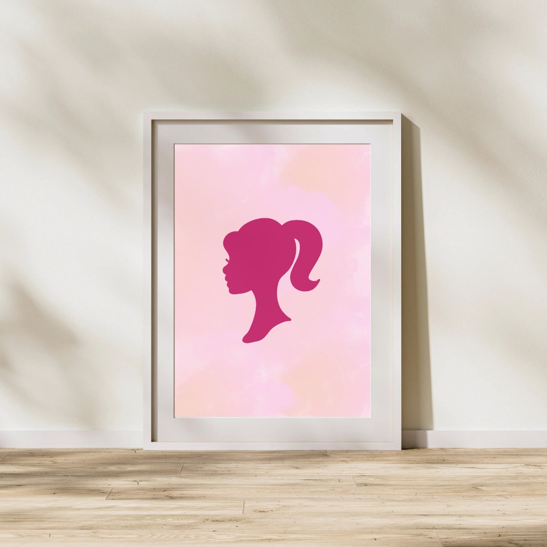 PINK Barbie Wall Art,cute Printable Wall Art,instant Download,youth ...