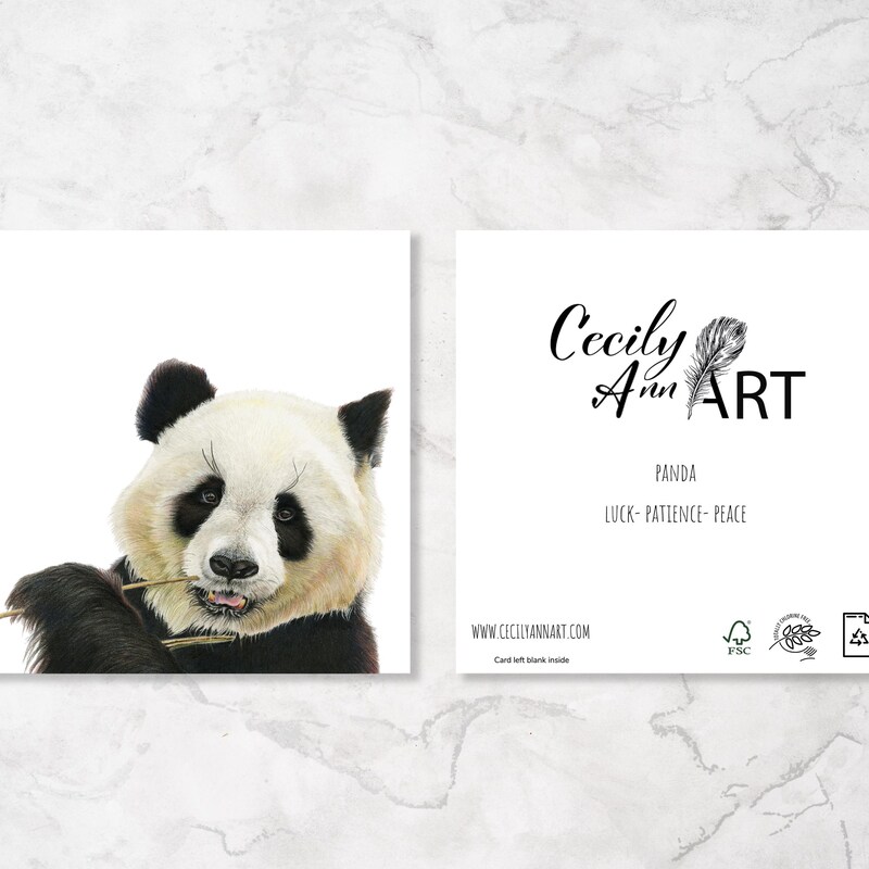 Sleepy Panda Card - Etsy UK
