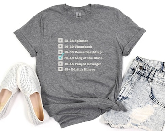 Spinster Age Chart Funny Meme Internet Feminism Soft Cotton - Etsy