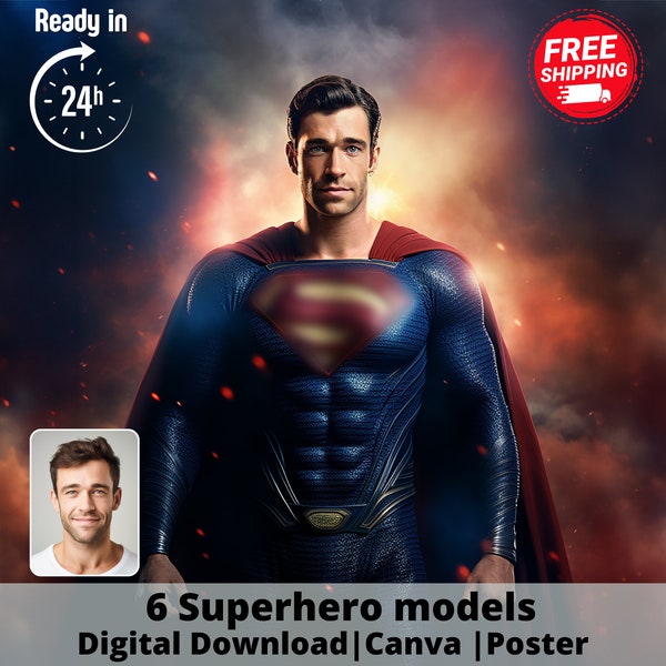 Realistic Superhero - Etsy