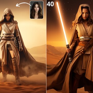 Custom Realistic Star Wars Portrait, Personalized Portraits, Custom ...