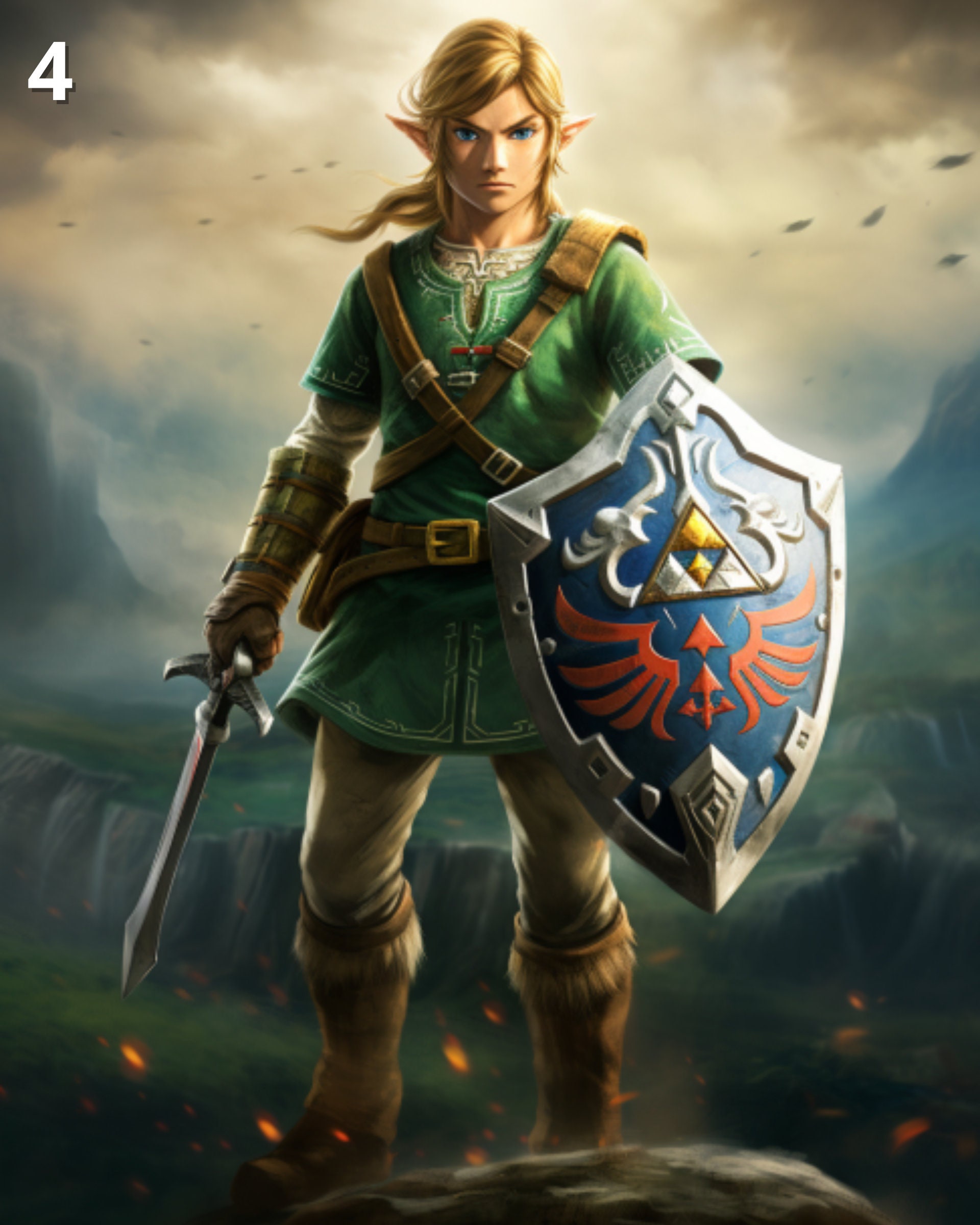 Custom Legend of Zelda Personalized Portrait | Custom Birthday Gift ...