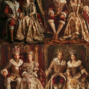 Custom Royal Couple Portrait From Photo, Renaissance Portrait, Turn Me ...