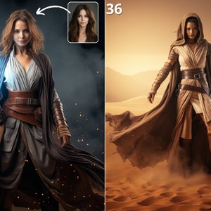 Custom Realistic Star Wars Portrait, Personalized Portraits, Custom ...