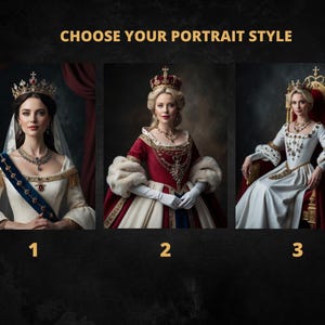 Custom Royal Queen Portrait From Photo, Renaissance Portrait, Turn Me ...