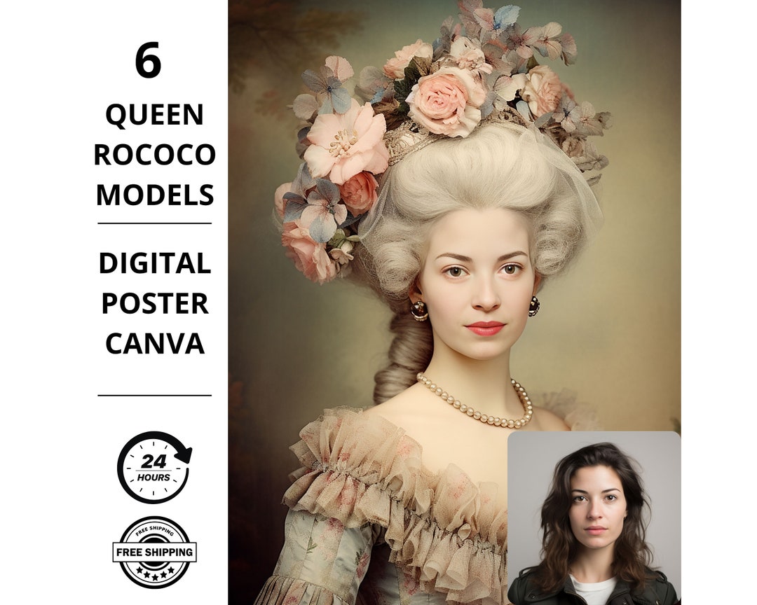 Custom Queen Portrait From Photo, Renaissance Portrait, Turn Me Royal ...