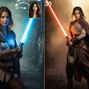 Custom Realistic Star Wars Portrait, Personalized Portraits, Custom ...