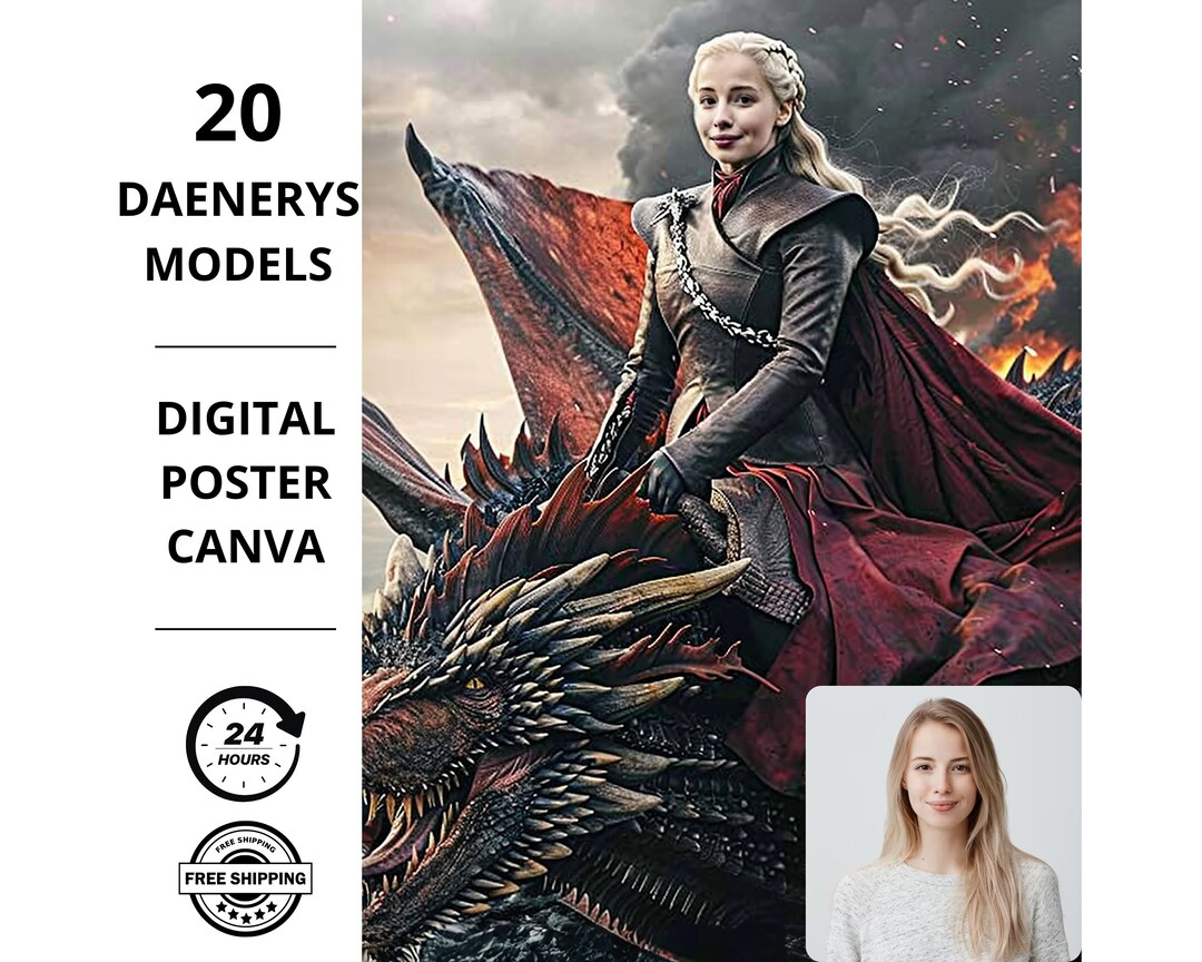 Game of Thrones Frauenporträt vom Foto, Game of Thrones-Geschenke, Game ...
