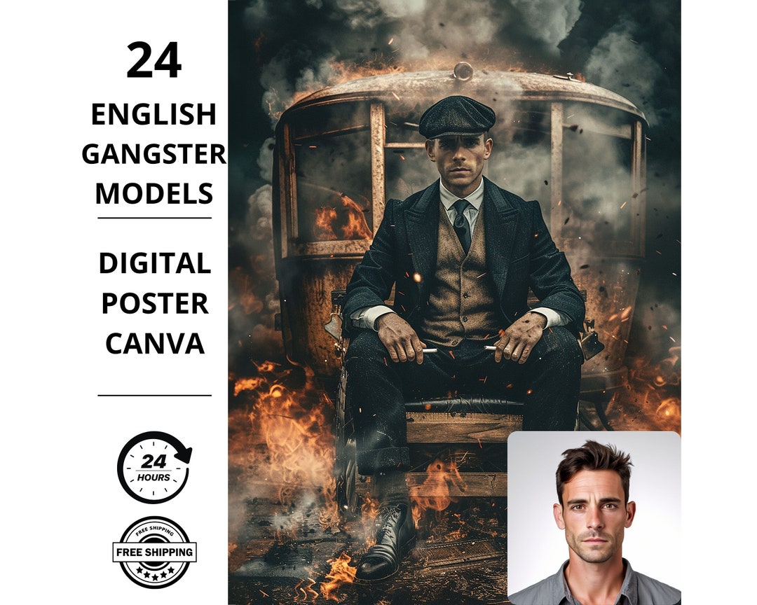 Custom English Gangster Portrait, Personalized Portraits, Custom ...