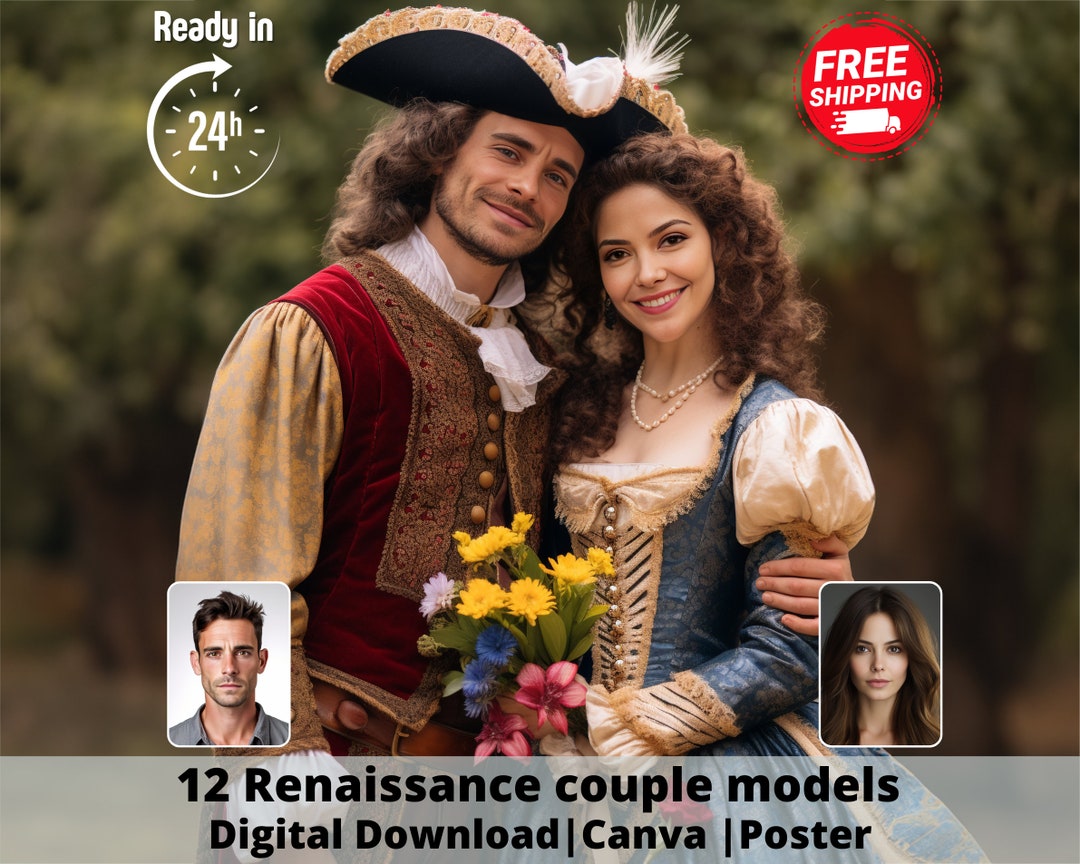 Custom Royal Couple Portrait From Photo, Renaissance Portrait, Turn Me ...