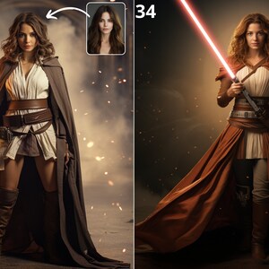 Custom Realistic Star Wars Portrait, Personalized Portraits, Custom ...