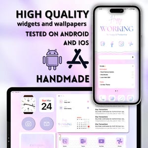 Purple Dream Ios & Android Theme Pack / Android Tablet / Customizable ...