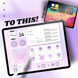 Purple Dream Ios & Android Theme Pack / Android Tablet / Customizable ...