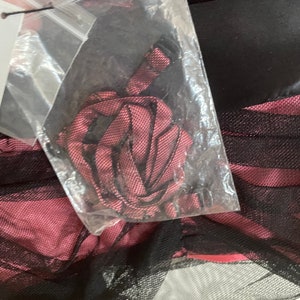 Vintage Coast Red Black Satin Basque Bandeau Style Top - Etsy