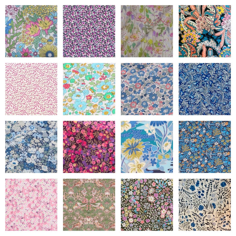 10/20 Liberty Fabric Squares 5 Inch Pre Cut All Different Designs - Etsy
